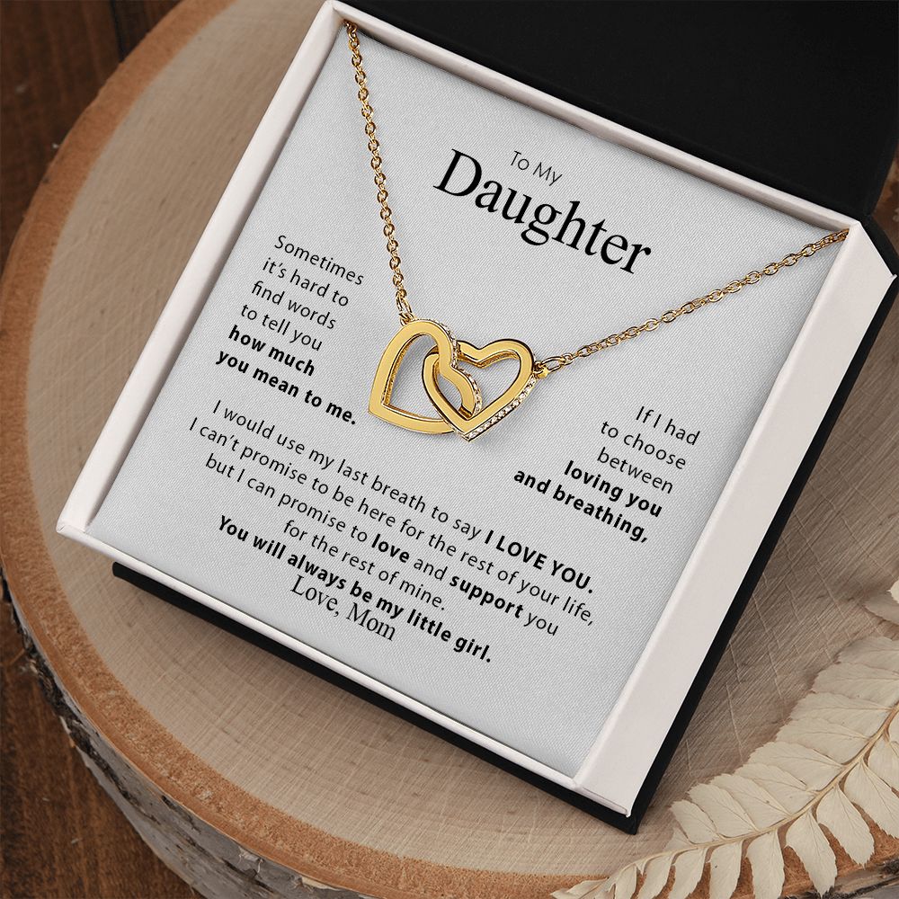 Always My Little Girl Hearts Necklace - Love, Mom – imagesbyrae1971